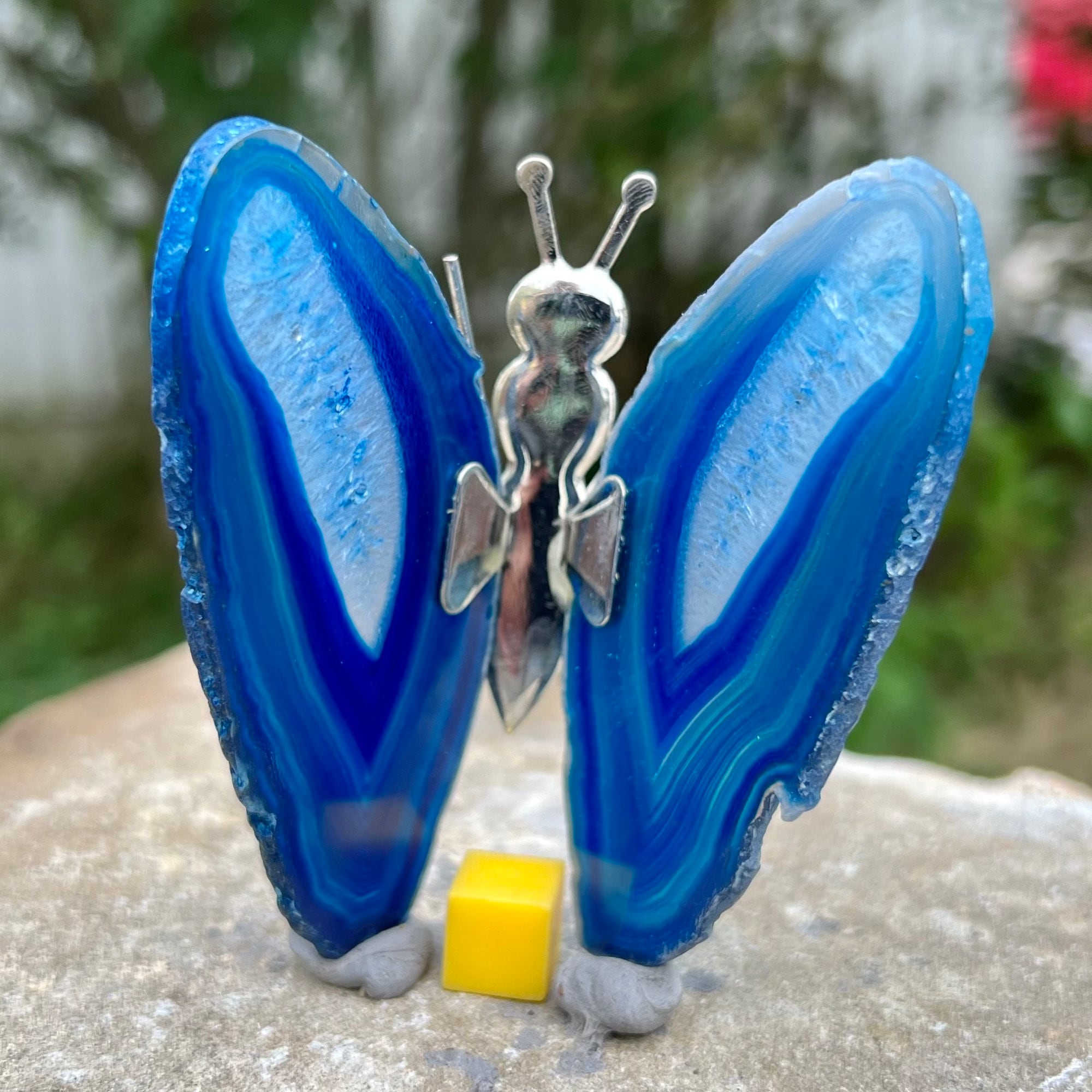 Blue Agate Butterfly Crystal – Certified – UKGE Wholesale