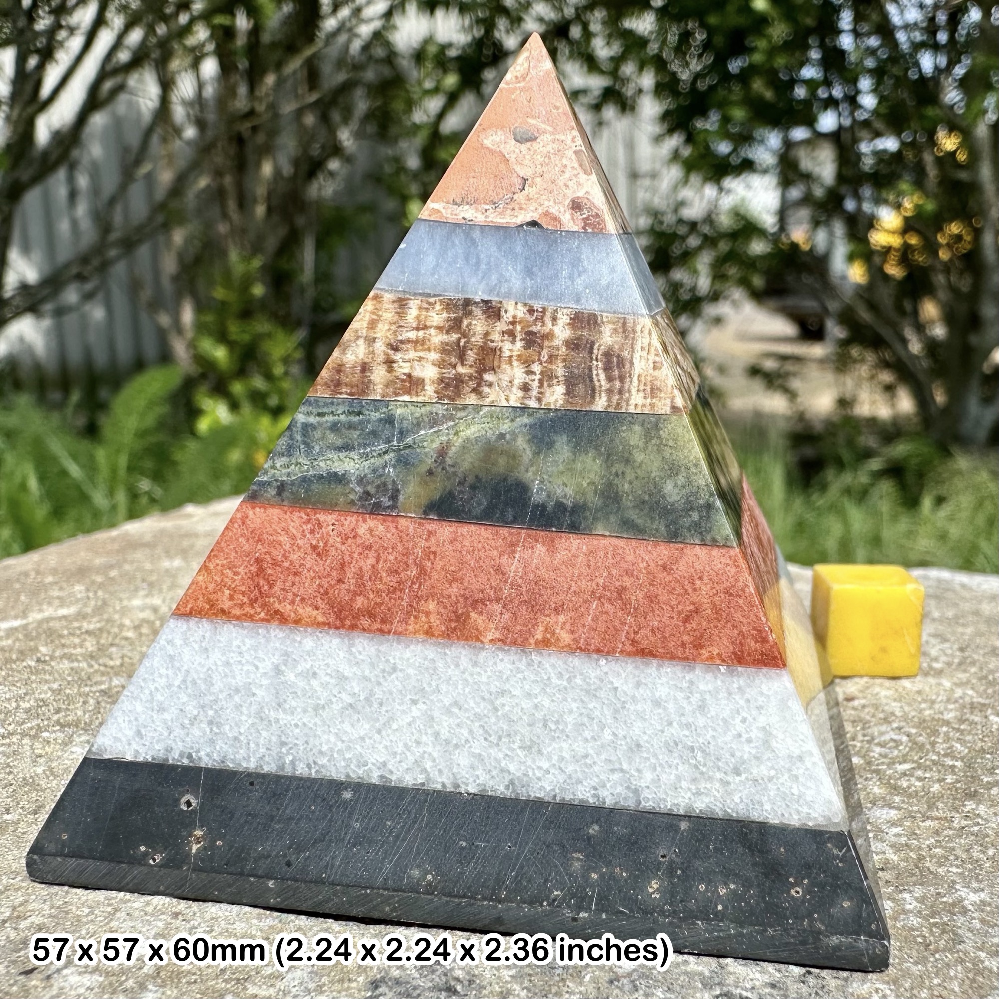 Multi-stone Pyramid – genuine spiritual healing crystals mineral stone ...
