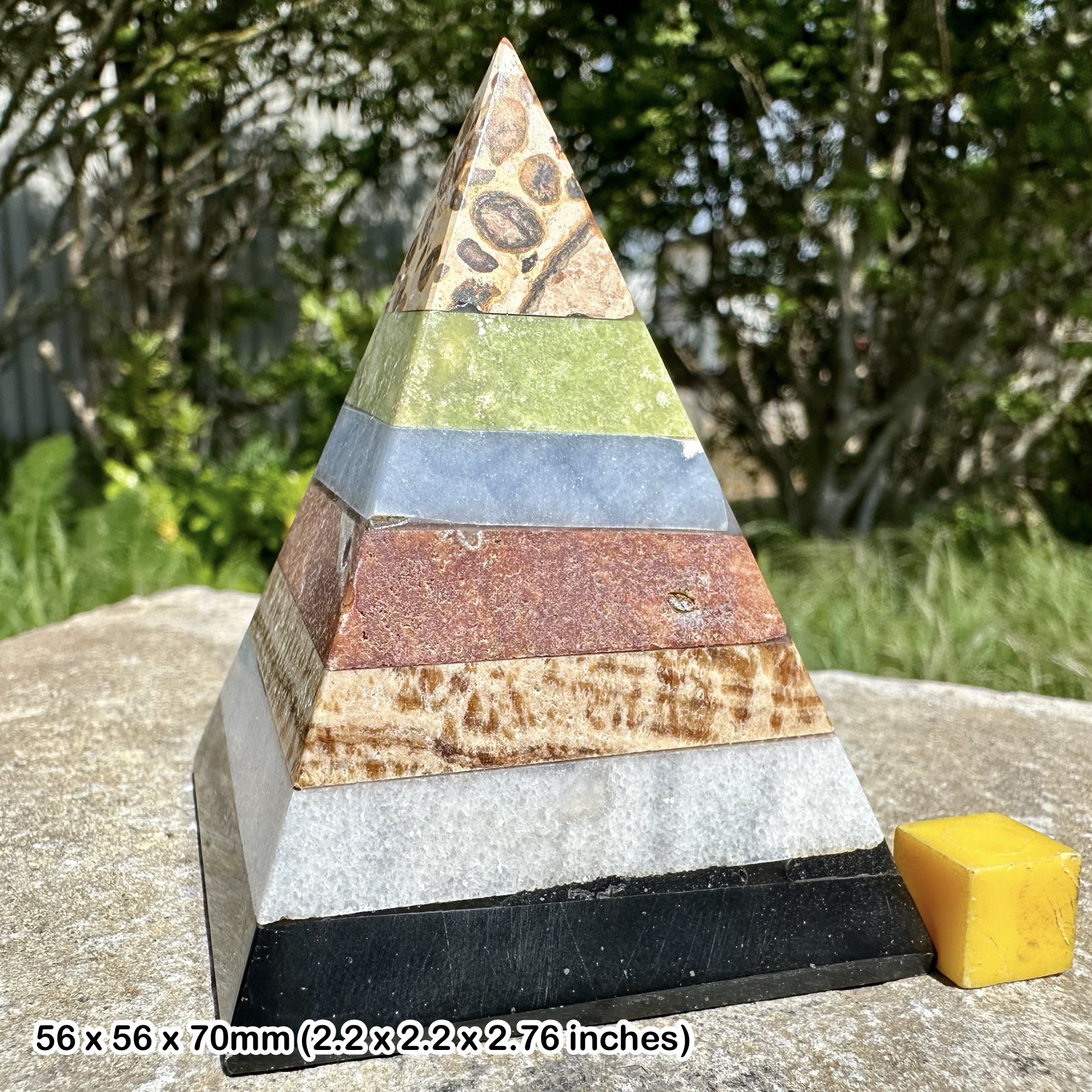 Multi-stone Pyramid – genuine spiritual healing crystals mineral stone ...